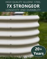 China 7.9x2x1.4Ft Galvanized Steel Raised Flower Beds Weather Resistance for sale