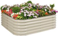 China 4.9×4.9×1.4 Ft Metal Raised Bed Galvanized Planters For Gardening for sale