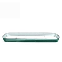 China Sturdy Galvanized Steel Raised Garden Planter Bed 9.4*2*0.7 Ft  Easy Assembly for sale