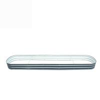 China Rustproof 9.4X2X0.7FT Galvanized Steel Oval Raised Garden Bed For Growing Fresh Veggies for sale