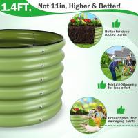 China Ruggedized Galvanized Metal Garden Planters  Easy Assembly High Durability for sale