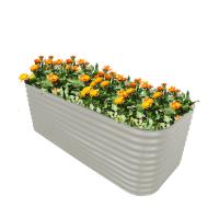 China Bottomless Galvanized Metal Garden Boxes With Installing Gloves Easy To Assembly for sale