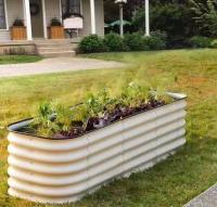 China 4 Feet X 2 Feet Oval Galvanized Steel Raised Garden Bed Kit Perfect For Small Spaces for sale