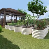 China Outside Mount Galvanized Raised Garden Beds Weather Resistant Low Maintenance Design for sale