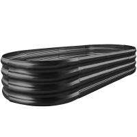 China Weather Resistant and Special Feature Oval Galvanized Raised Garden Bed Kit Easy To Assemble for sale
