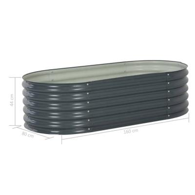 China Maximize Your Garden Space with Our Weather Resistant Oval Galvanized Raised Garden Bed Kit and Drainage Holes for sale