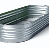 China Maximize Your Garden Space with Our Weather Resistant Oval Galvanized Raised Garden Bed Kit and Drainage Holes for sale