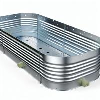 China Maximize Your Garden Space with Our Weather Resistant Oval Galvanized Raised Garden Bed Kit and Drainage Holes for sale