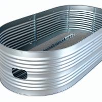 China Maximize Your Garden Space with Our Weather Resistant Oval Galvanized Raised Garden Bed Kit and Drainage Holes for sale