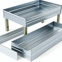 China Double-layer Galvanized Galvanized Steel Galvanized Raised Garden Beds for Elevated and Rust-resistant Planting for sale