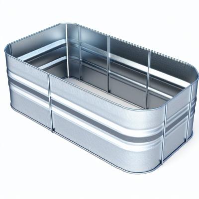 China 1-Level Oval Galvanized Raised Garden Bed Kit Ideal for Small Spaces Long-Lasting Construction for sale