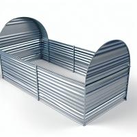 China 1-Level Oval Galvanized Raised Garden Bed Kit Ideal for Small Spaces Long-Lasting Construction for sale