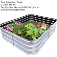China Oval Galvanized Raised Garden Bed Kit Double-layer Galvanized Finish Type and Durable Galvanized Steel for sale