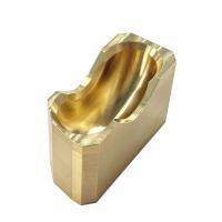 China Custom CNC Machined Brass Saddle Block | Precision Shaft Support Block Manufacturer for sale