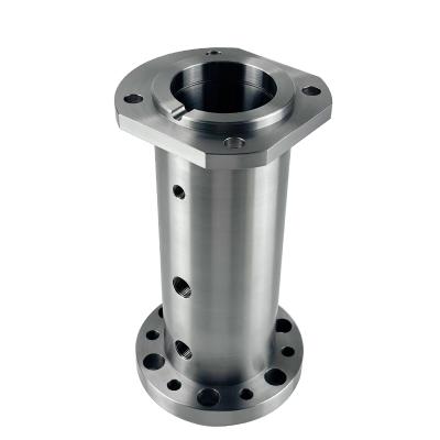 China Custom CNC Machined Flanged Sleeve and Flanged Bushing with Dual-Flange Connection Structure, Precision Internal Bore and Shoulder Machining, and Versatile Threaded Hole Placement for sale