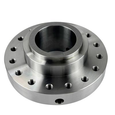 China Custom CNC Machined Flange with Stepped Structure and Circumferential Threaded Holes for Multi-Directional Assembly for sale