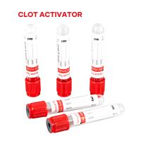 China PET Plastic Or Glass Red Top Clot Activator Tube 13x75mm For Rapid Serum Testing for sale