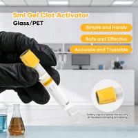 China Yellow Cap Gel And Clot Activator Tube 13x75mm 13x100mm For Clinical Biochemistry for sale