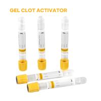 China PET Plastic Or Glass Yellow Cap Blood Tube Gel Clot Activator For Biochemistry for sale