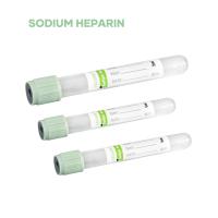 China Green Cap Heparin Anticoagulant Tube PET Or Glass Material For Plasma Biochemistry for sale