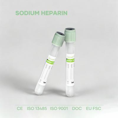China 2ml 3ml 5ml Sodium Heparin Anticoagulant Tube For Blood Rheology And Plasma Testing for sale