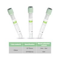 China 2ml 3ml 5ml Sodium Heparin Anticoagulant Tube For Blood Rheology And Plasma Testing for sale