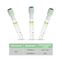 China 2ml 3ml 5ml Sodium Heparin Anticoagulant Tube For Blood Rheology And Plasma Testing for sale