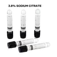 China Black Top 3.8 Percent Sodium Citrate Anticoagulant Blood Tube for ESR 1.28ml 1.6ml 3.2ml for sale