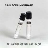 China Black Cap 3.8% Sodium Citrate Blood Collection Tube For ESR Detection Single Use for sale
