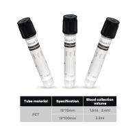 China Black Cap 3.8% Sodium Citrate Blood Collection Tube For ESR Detection Single Use for sale