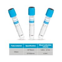 China Light Blue Cap 3.2% Sodium Citrate PT Tube Transparent Body For Coagulation Test for sale