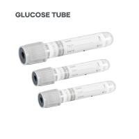 China Grey Cap Sodium Fluoride Blood Collection Tube Transparent Body For Glucose Test for sale