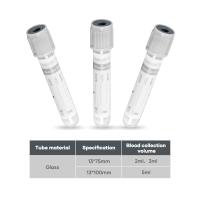 China Grey Cap Sodium Fluoride Blood Collection Tube Transparent Body For Glucose Test for sale