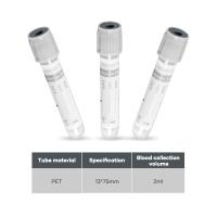 China Grey Cap Sodium Fluoride Blood Collection Tube Transparent Body For Glucose Test for sale