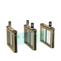 China Indoor Sliding Gate Turnstile Stainless Steel Fastlane Speed Gates QR Scan No Staff Paperless for sale