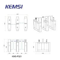 China High Standard Security Turnstiles Sliding Speed Lane For Smart Office Turnstile for sale
