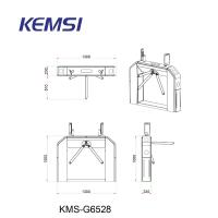 China Indoor Outdoor RFID Tripod Turnstile Gate 0.5 Seconds Opening for sale