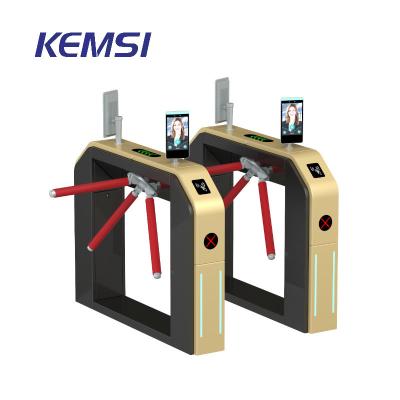China Indoor Outdoor RFID Tripod Turnstile Gate 0.5 Seconds Opening for sale