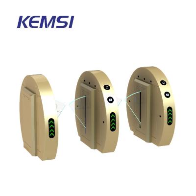 China Anti Tailgating Anti Crash Flap Barrier Gate Mechanism With Gym Swipe Card And RFID for sale