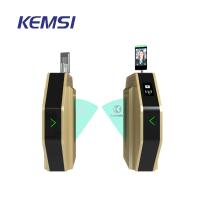 China Fast Pass Security Turnstile Gate Mechanism Flap Barrier Gate DC Brush Double Wing for sale