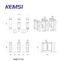 China SUS304 ESD Turnstile Gate IP43 IP54 For Cleanrooms Static Electricity for sale