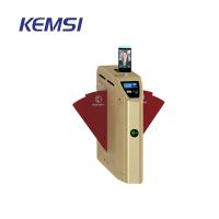 China Security Flap Barrier Gate , Stainless Steel Optical Barrier Turnstiles For Office Building for sale
