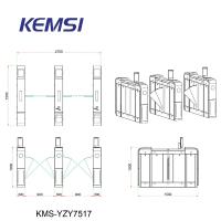 China Office Factory Wing Barrier Turnstile Entry Systems Access Control for sale