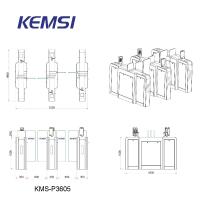 China 30 - 40 people/min Sliding Gate Turnstile Access Control System With QR Code Recognition for sale