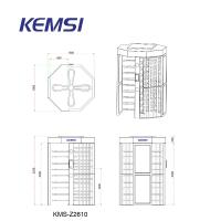 China Enclosed Full Height Security Turnstile For Unattended Stadium for sale