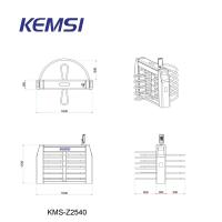 China OEM ODM Half Height Turnstile Gate 30 People/Minute Effectively Separated Pedestrian Flow for sale