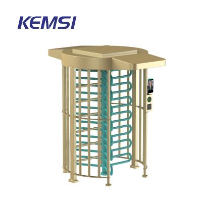 China 304 Stainless Steel Rotating Turnstile Full Height Pedestrian Turnstiles for sale