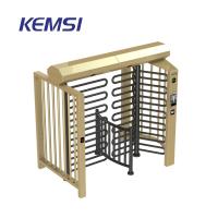 China 1.5mm SUS304 Full Height Turnstile Gate High Door Swipe Cards Double Way for sale