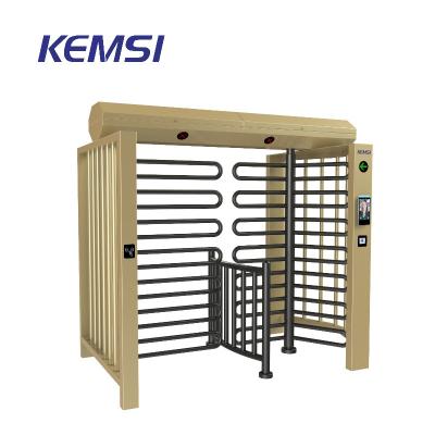 China 1.5mm SUS304 Full Height Turnstile Gate High Door Swipe Cards Double Way for sale