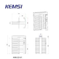 China IP43 IP54 Full Height Turnstile Gate Anti Tailgating Automatic Power Off Unlocking for sale
